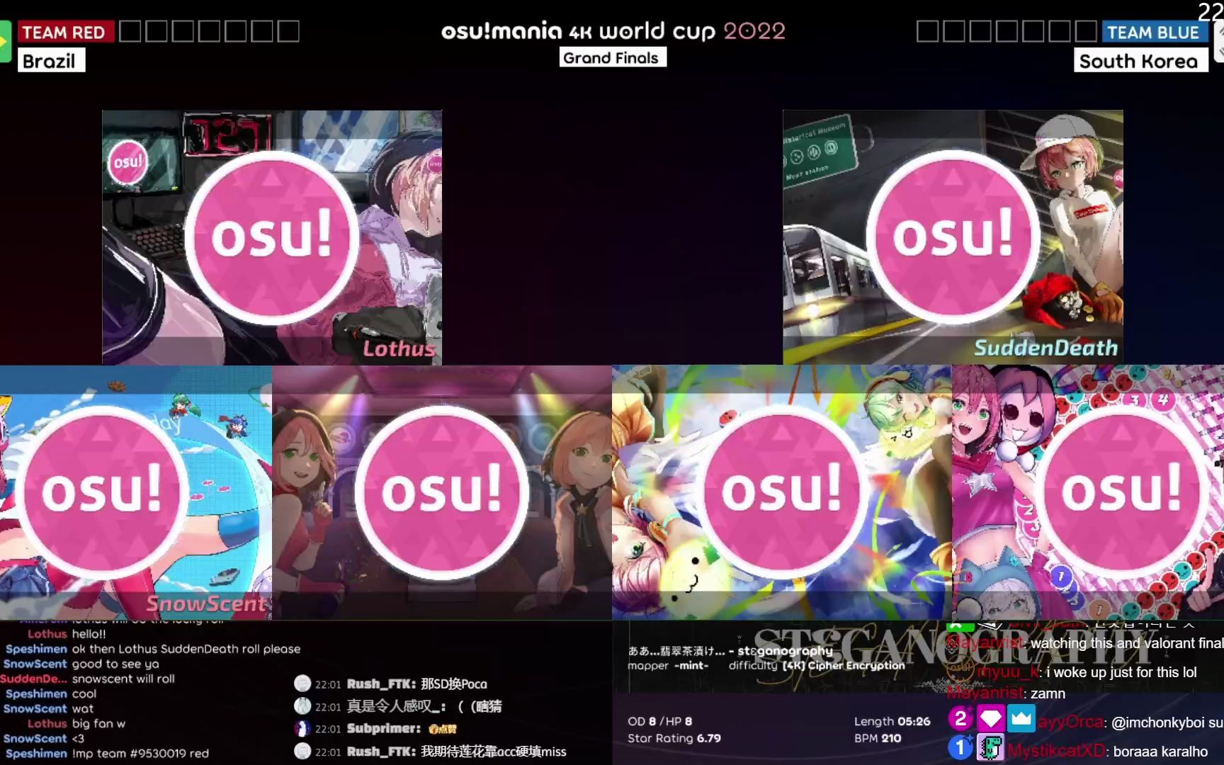 [osu!4k]MWC4K 2022 总决赛(韩国)vs(巴西)_哔哩哔哩bilibili_OSU