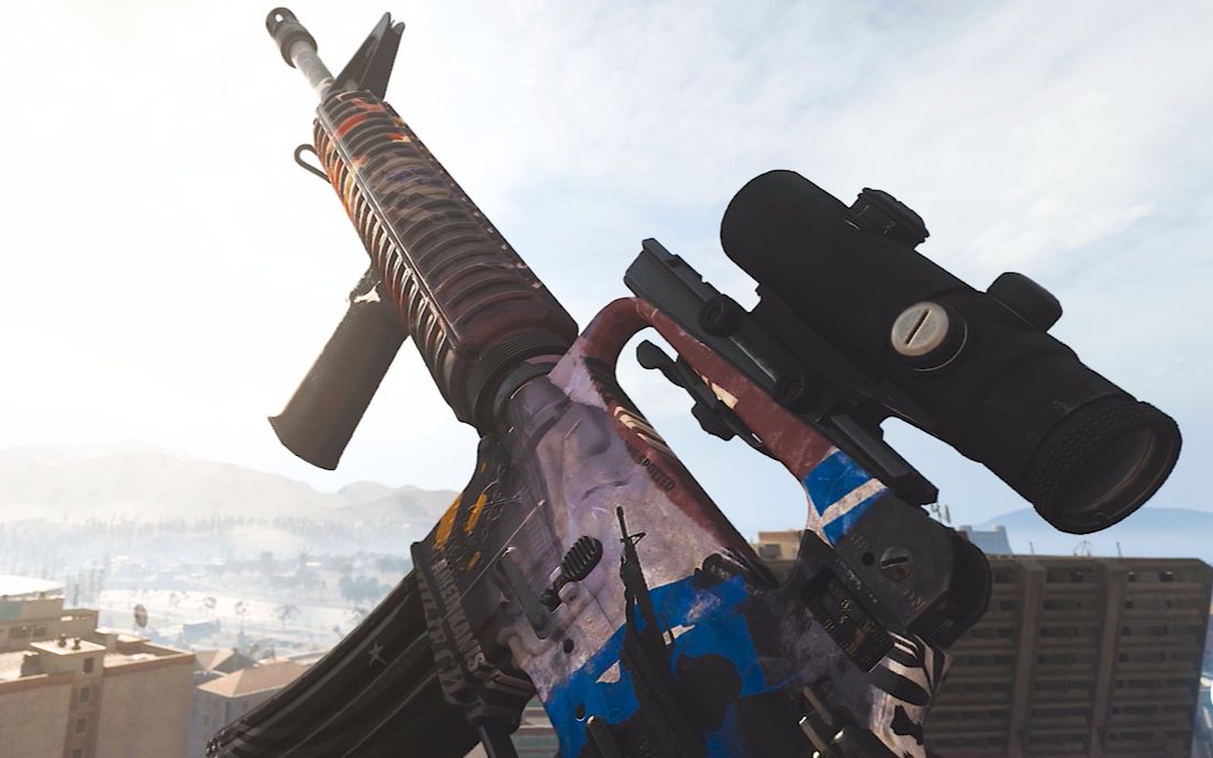 三连发点射之王！60发5.56子弹的M16精准步枪！COD17战区_哔哩哔哩_bilibili