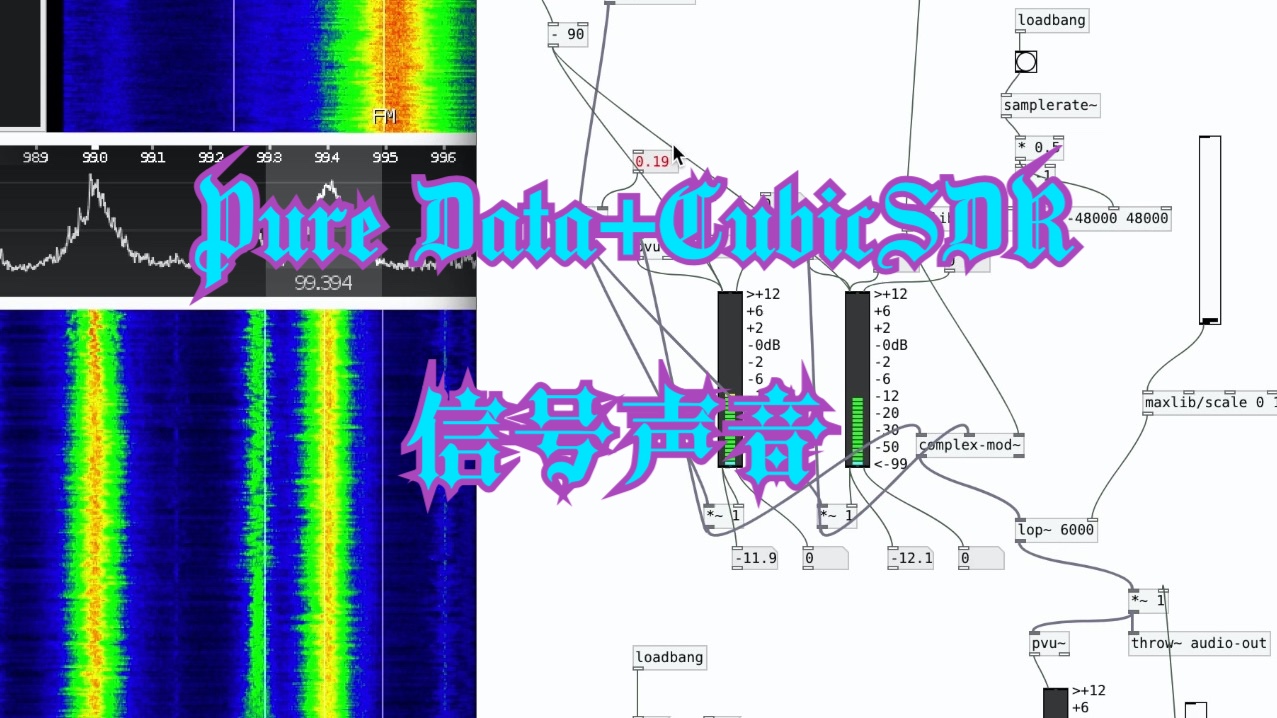 Pure Data+CubicSDR--使用天线收集的信号声音-预备技术宅-预备技术宅-哔哩哔哩视频