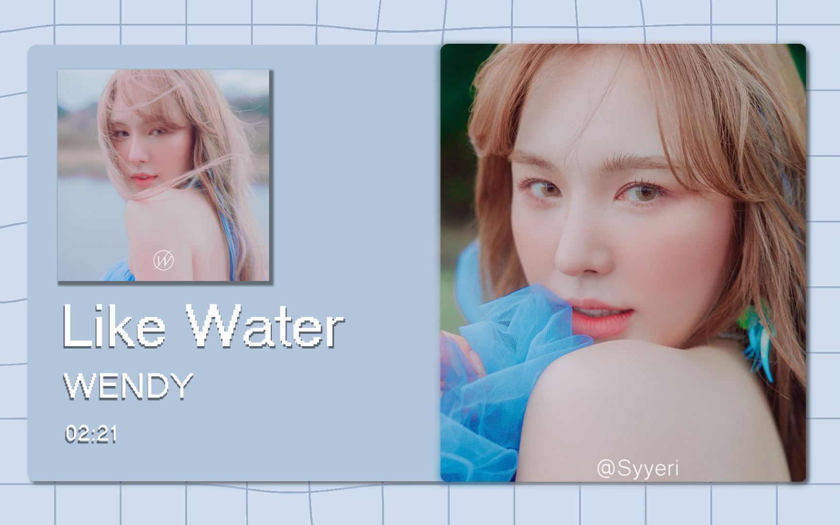 【8D环绕】Like Water - WENDY 孙胜完 请佩戴耳机使用~-Syyeri-Syyeri-哔哩哔哩视频