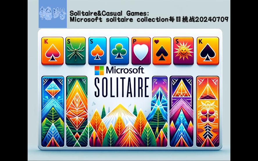 Solitaire&Casual Games：Microsoft solitaire collection每日挑战20240709-lunchuan_9-lunchuan_9-哔哩哔哩视频