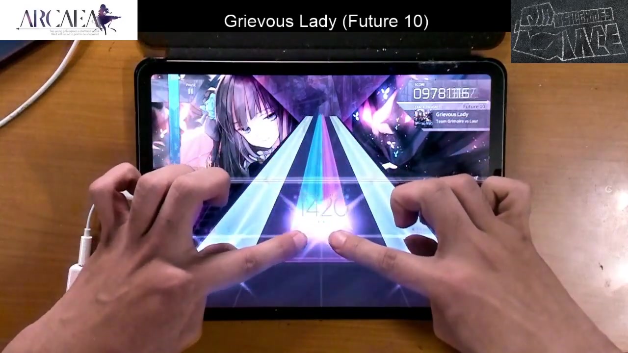 【ARCAEA】Grievous Lady (FTR 10) 10001397pts Pure Memory!!! [tiace]_哔哩哔哩_bilibili