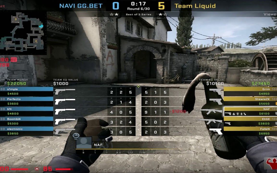 【CSGO】POV Liquid NAF vs Na`Vi inferno 31-24 @IEM Katowice 2021_哔哩哔哩_bilibili