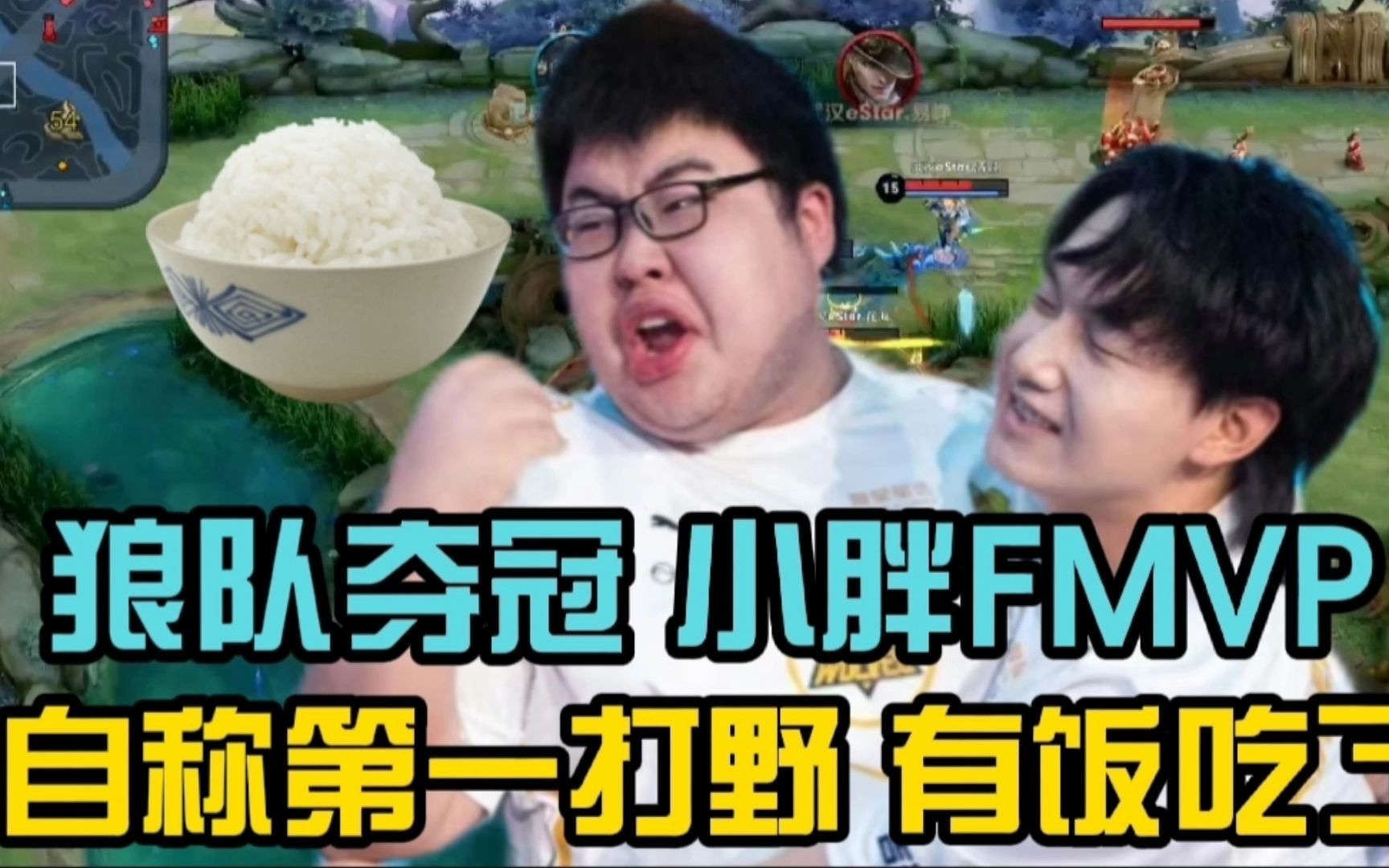狼队小胖FMVP，完爆花海自称第一打野，你这一辈子有没有为一碗饭拼过命？_哔哩哔哩bilibili_赛事