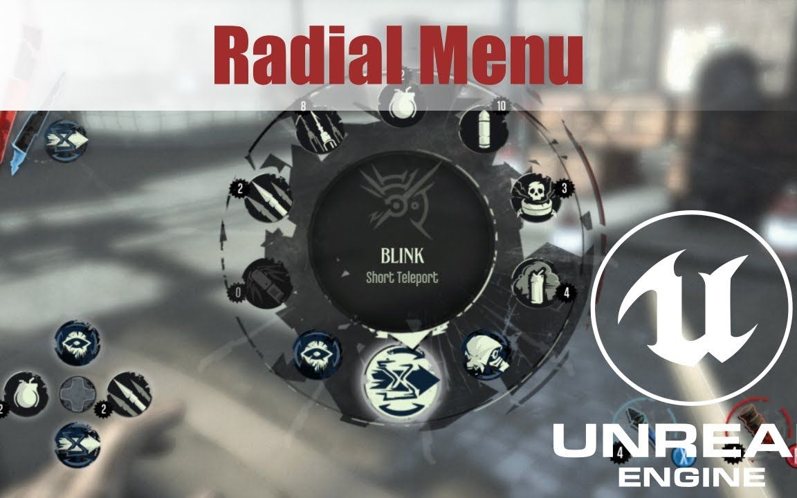 无翻译 UE4 UE5中 制作圆形饼状菜单_哔哩哔哩_bilibili