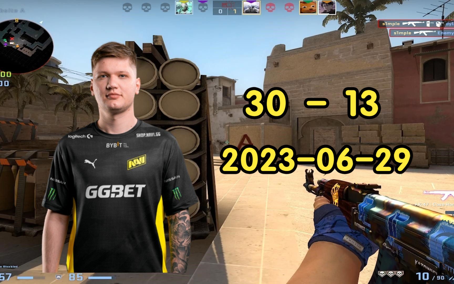 s1mple pov 30杀荒漠迷城mirage 2023-06-29-CS2丶小糊涂-CS2丶小糊涂-哔哩哔哩视频