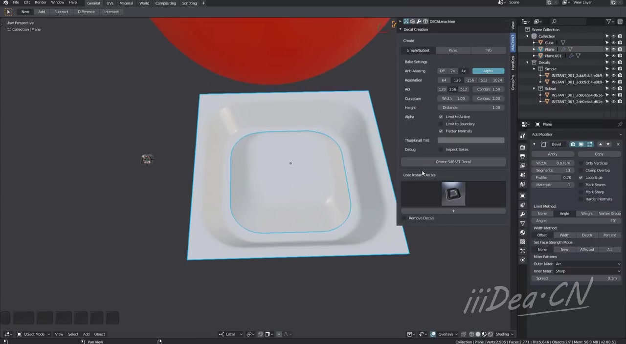 DecalMachine Blender布兰德贴花建模插件教程_哔哩哔哩_bilibili