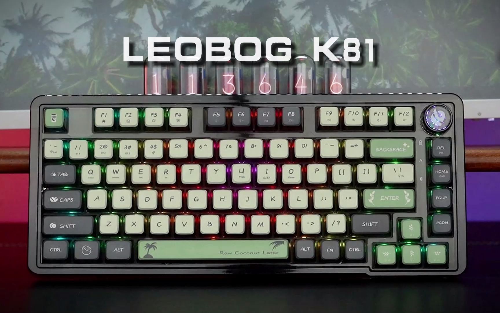 【样机抢先看】LEOBOG K81键盘 星辰卯兔主题 软弹gasket结构 亚克力外壳75%布局