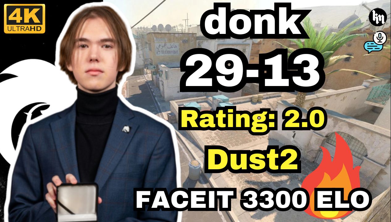 donk (29-13) 2.0rating天梯单排 (Dust2) FACEIT均分3300 | 2025.02.03 | CS2 POV/DEMO-LIM-CSPOV-LIM-CSPOV ...