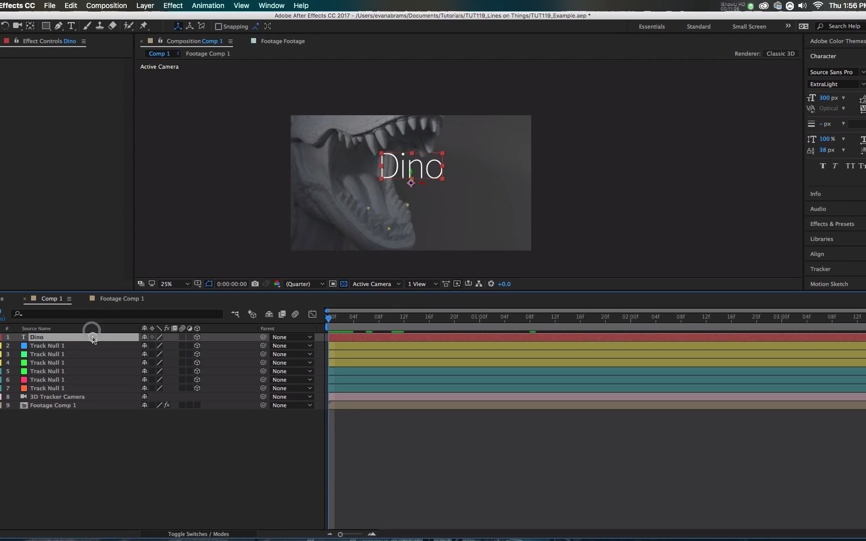 AE线条跟踪效果【PLEXUS ,BEAM插件】