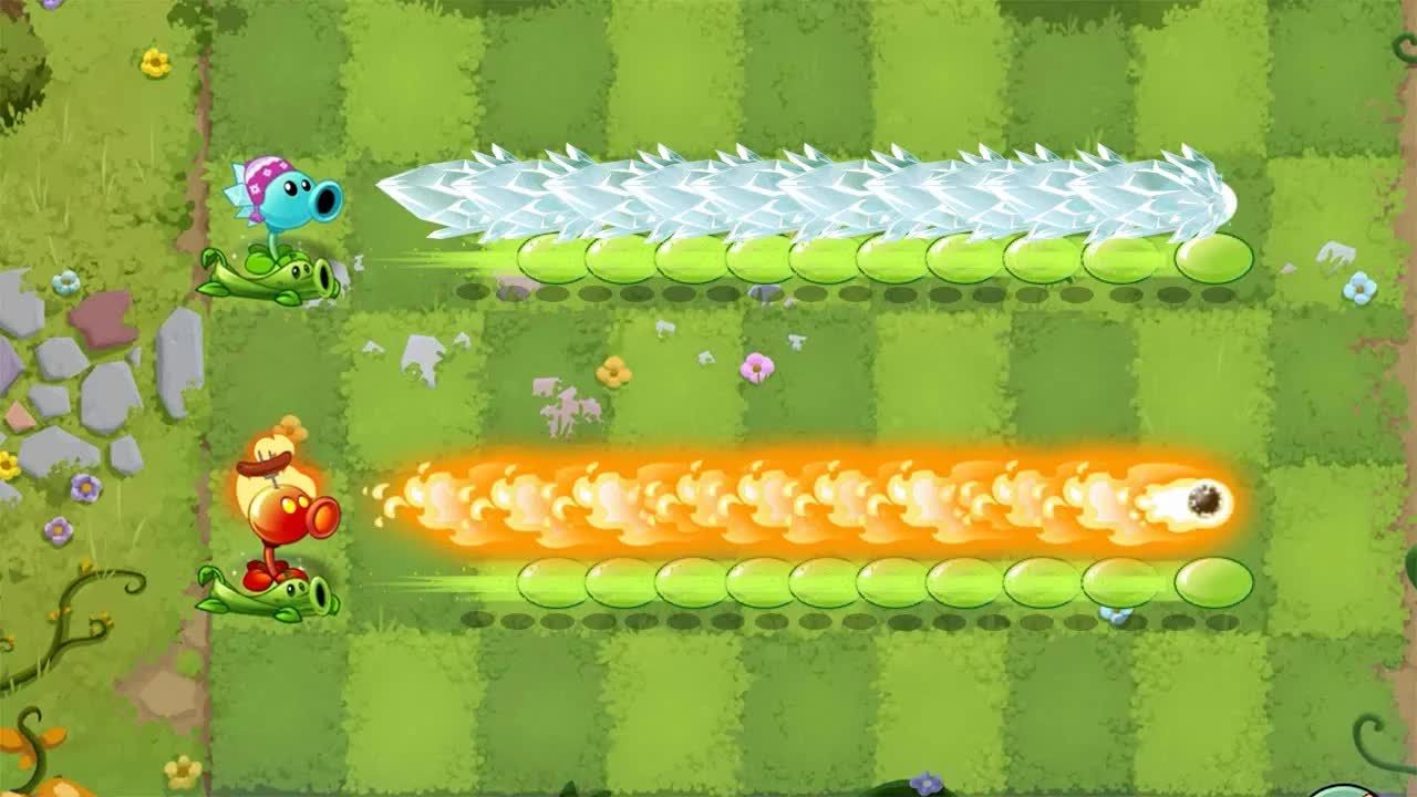 PvZ 2 所有绿色植物和其他植物使用10个射弹 对抗童话巨人僵尸 等级5-MSGames-MSGames-哔哩哔哩视频
