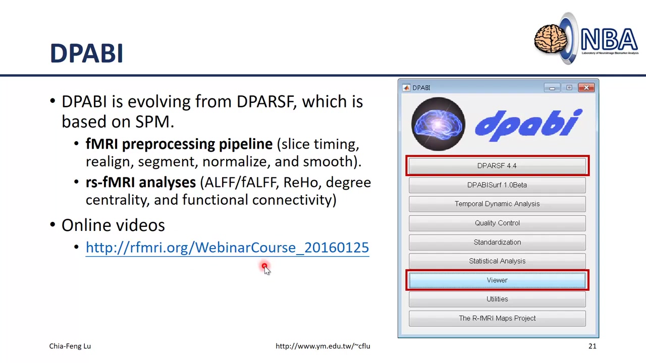 【官方授权】【fMRI Analysis】15-[Lesson9-session2]DPABI toolbox|功能核磁共振分析_哔哩哔哩_bilibili