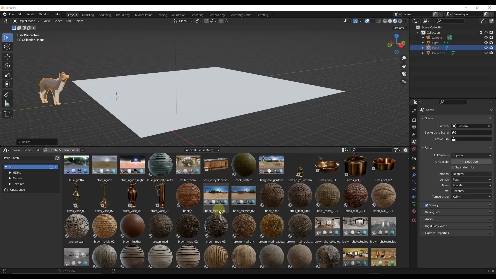Blender插件-1000+室内家具模型材质HDRI资产库Poly Haven Asset Browser_哔哩哔哩_bilibili