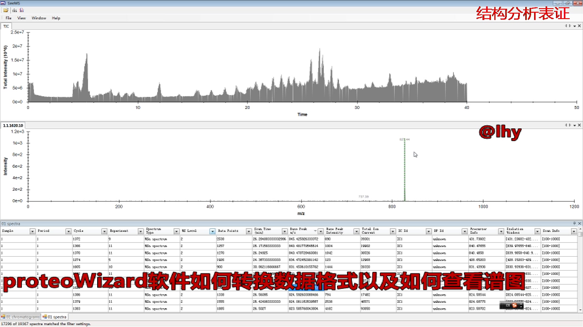 通用质谱软件proteoWizard如何转换数据格式以及如何查看谱图_哔哩哔哩_bilibili