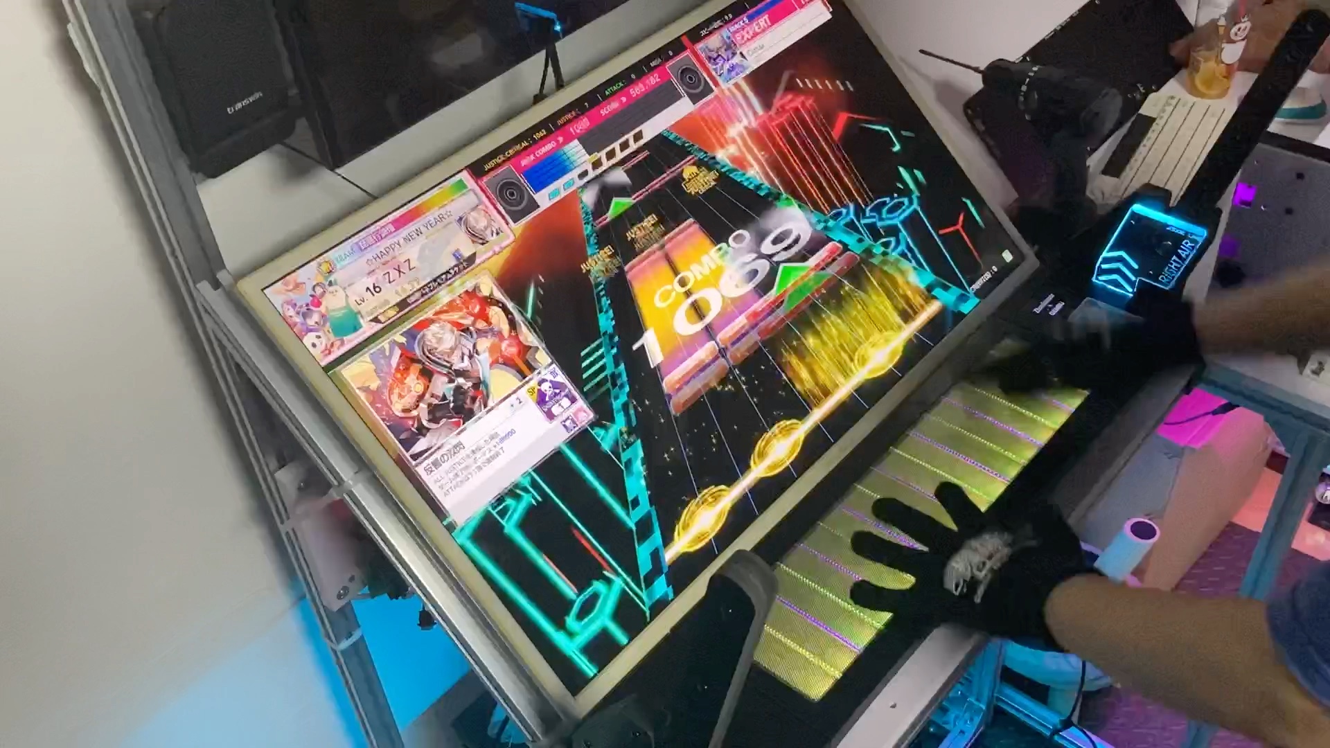 [0成本中二软件手台]测试 Brokenithm for Android+chuni-hands