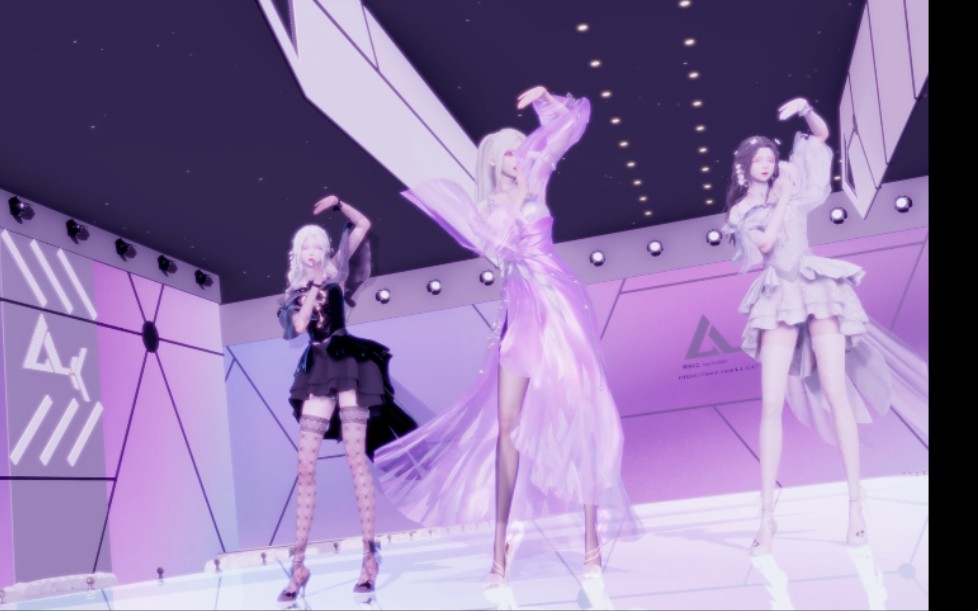 HS2/MMD 4K 三人《桃源恋歌》新人勿喷_哔哩哔哩_bilibili