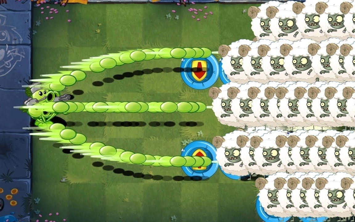 PvZ 2 100 种植物 Vs 200 种僵尸 - 所有植物等级中型 Vs 农历小鬼僵尸-MSGames-MSGames-哔哩哔哩视频