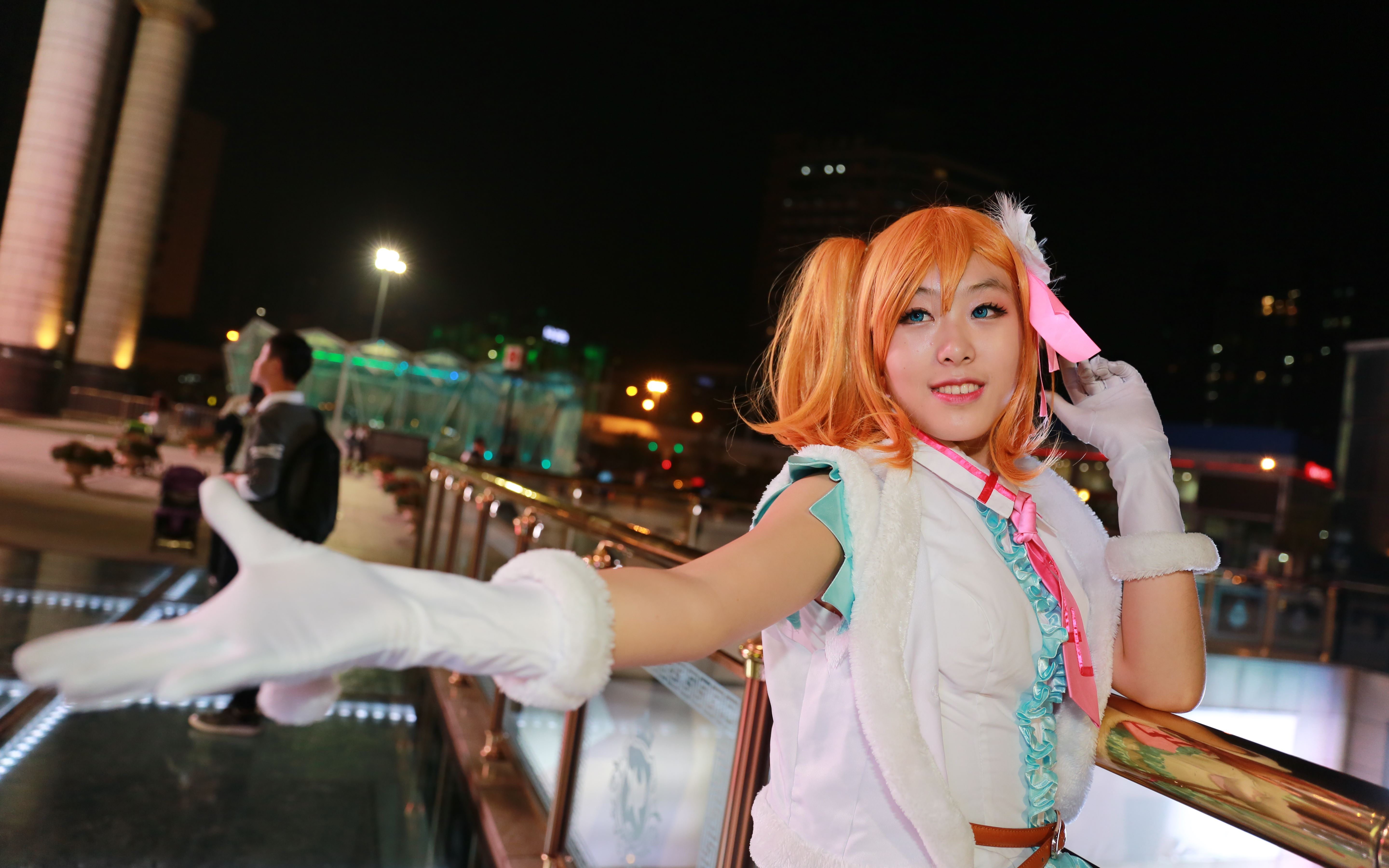 【哀音】一人九役snow halation二单宅舞高坂穗乃果ver lovelive cos_哔哩哔哩_bilibili