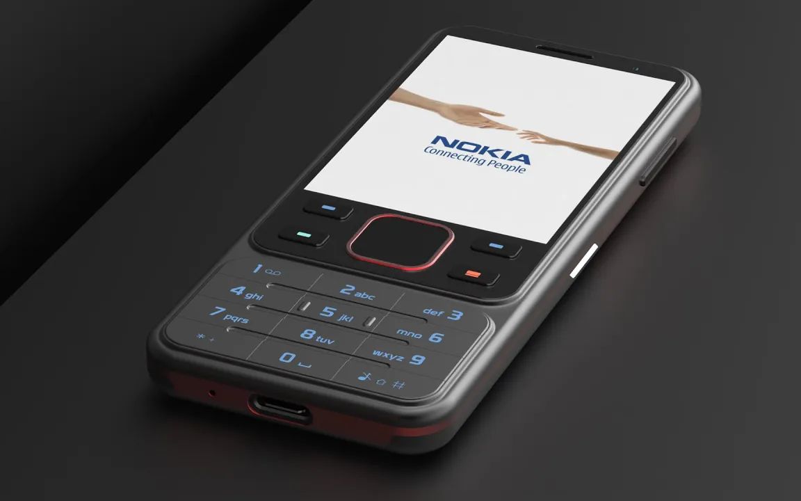 诺基亚 6300 4G 渲染：经典重生，风靡全球的金属超薄手机_哔哩哔哩_bilibili