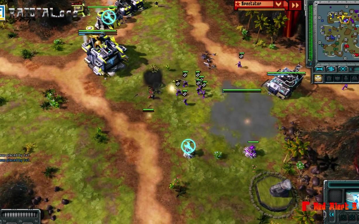 【红色警戒3】[3v3录像]红警3团战超大放送_哔哩哔哩_bilibili