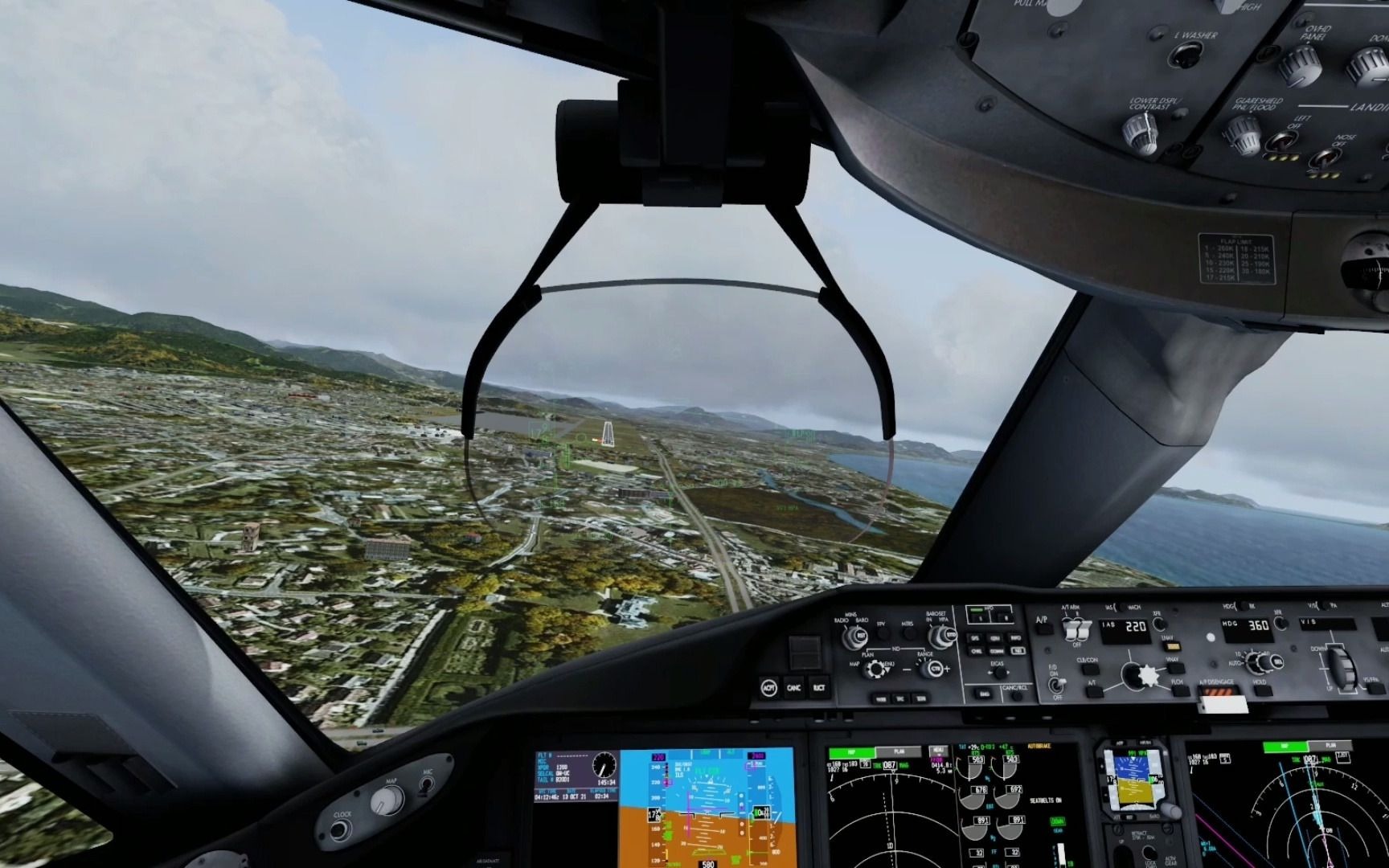 [P3D]p3dv5 QW787挑战台风圆规，落三亚机场_模拟飞行