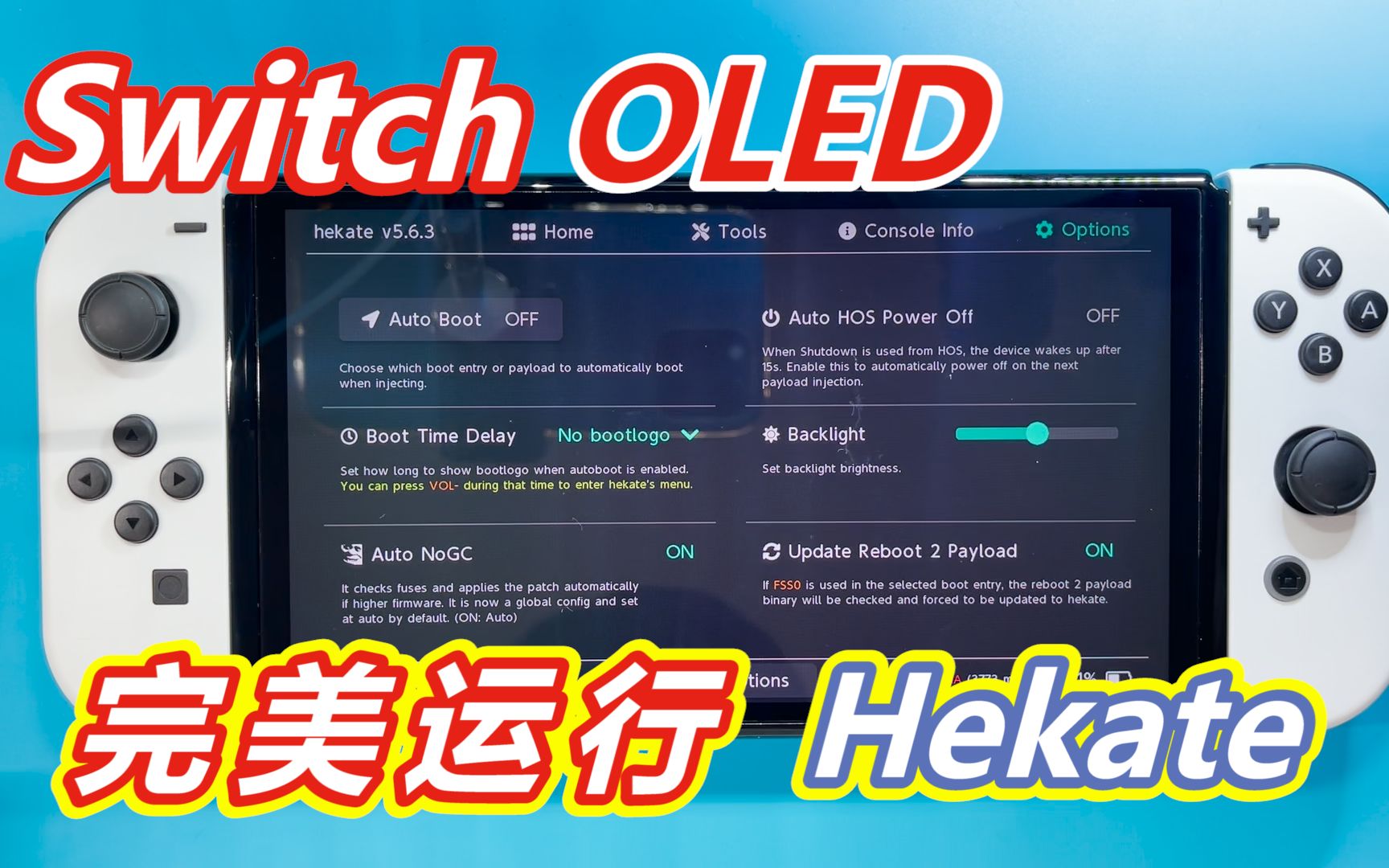 Hekate已经完美适配Switch OLED，完美运行自制软件_哔哩哔哩_bilibili
