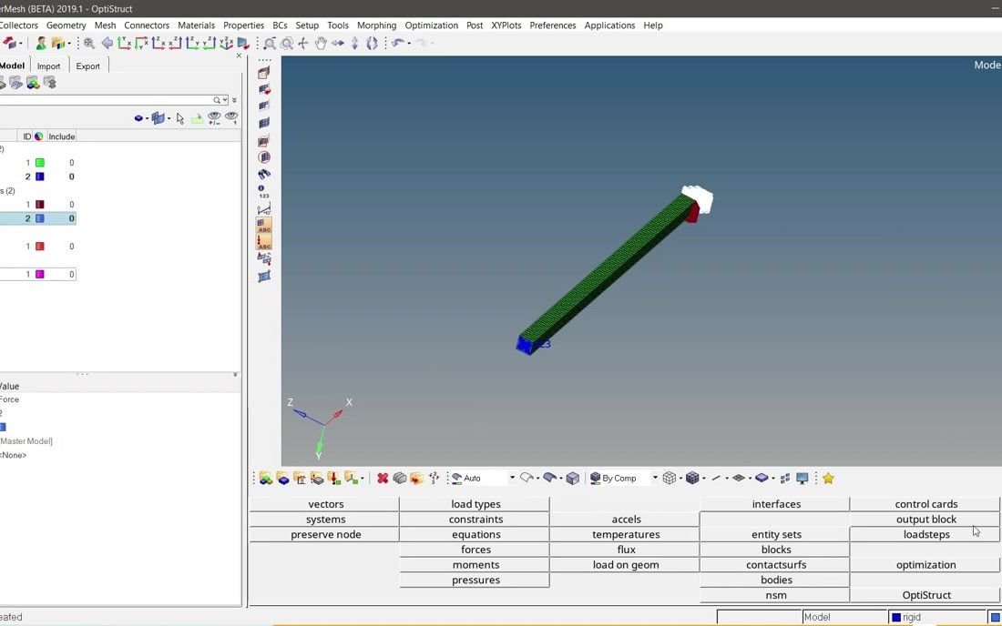 基于OptiStruct的几何非线性分析_哔哩哔哩_bilibili