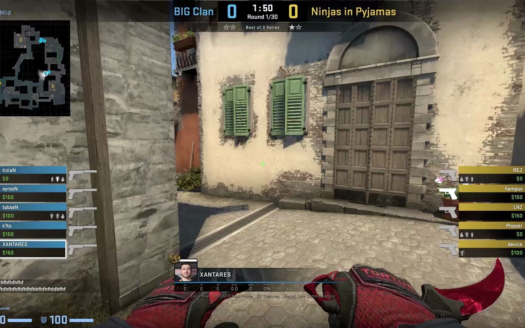 【CSGO POV】土耳其狠人 XANTARES (25-17) 对阵 NiP (de_inferno)_哔哩哔哩_bilibili