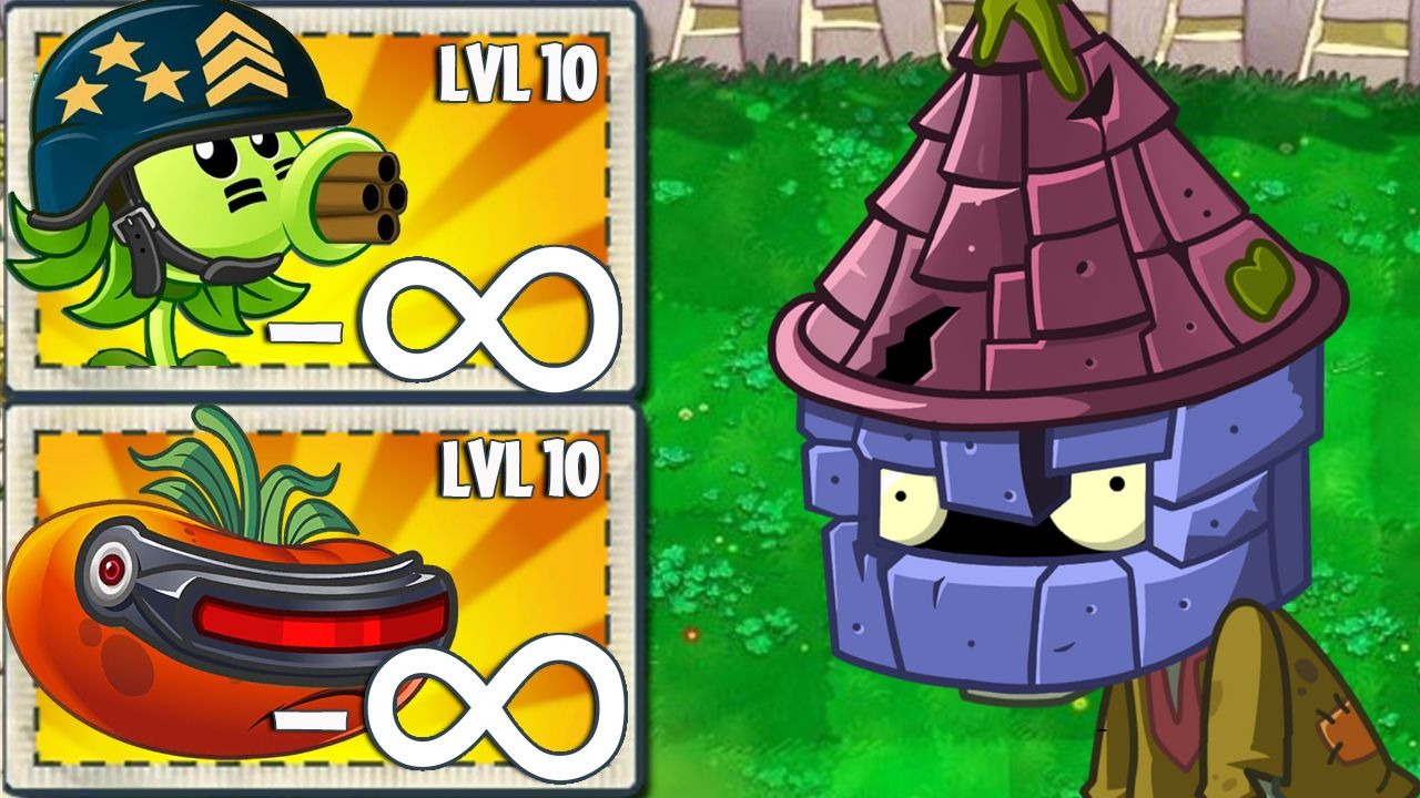 PVZ 2 挑战 - 所有植物 ×5 无限营养阳光 对战 50个10级城堡头僵尸！谁能赢？-MSGames-MSGames-哔哩哔哩视频