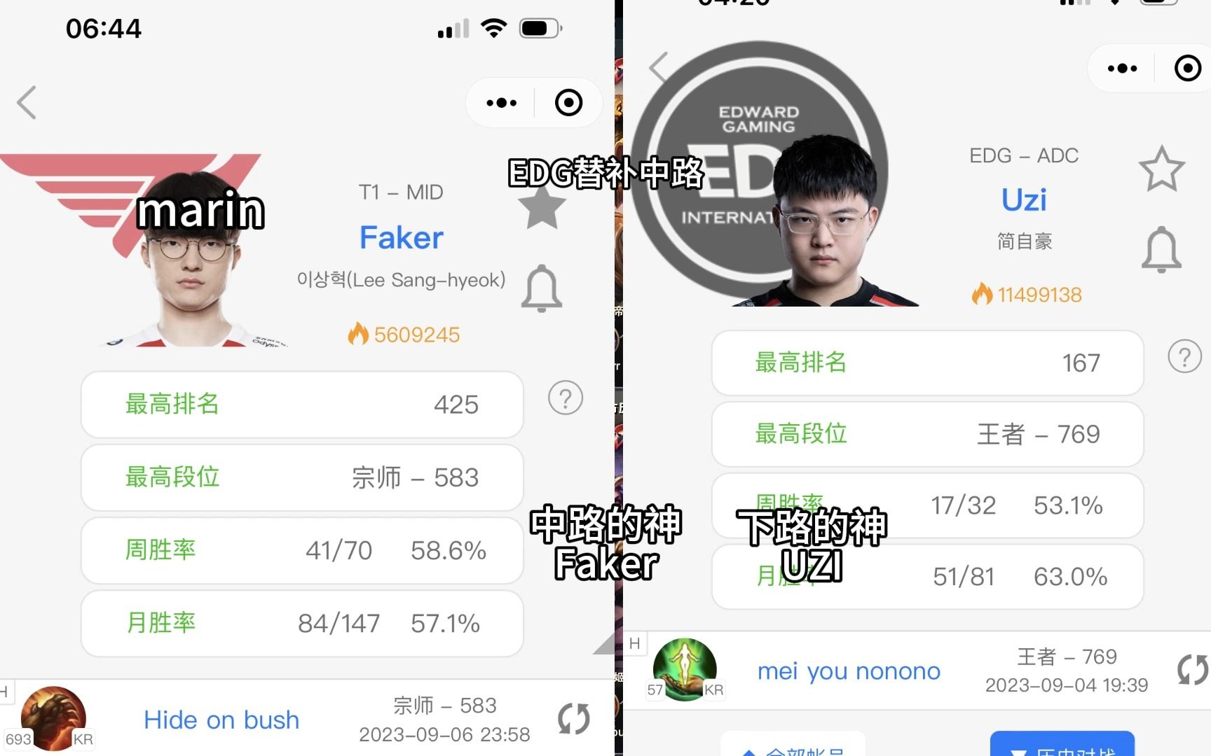 你的中路是Faker，你的下路是UZI，请开始你的游戏！-小柳梢z-小柳梢z-哔哩哔哩视频