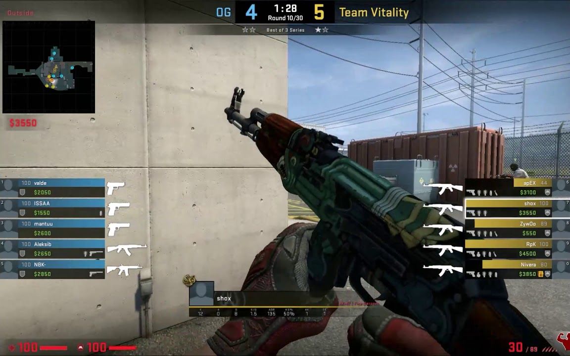 【CSGO】POV Vitality Shox vs OG 36-25 @IEM Katowice 2021_哔哩哔哩_bilibili