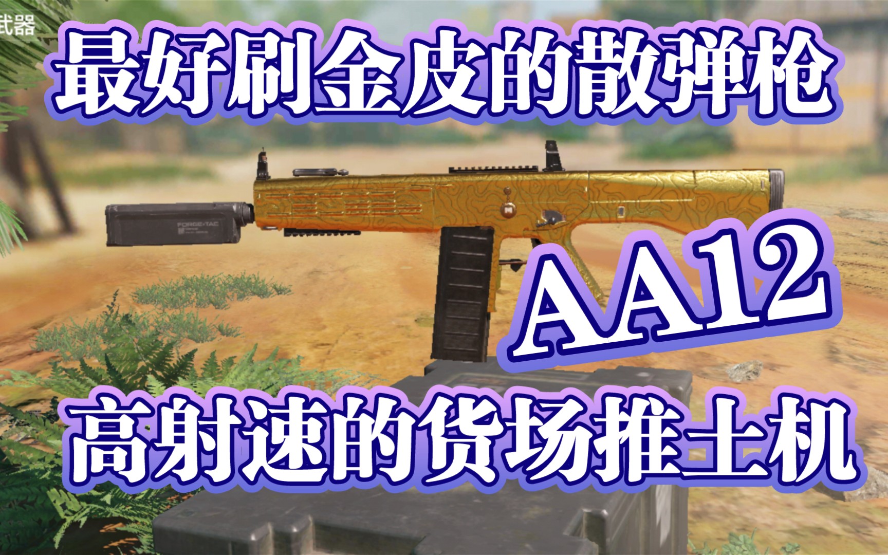 CODM最容易刷金皮的散弹枪:JAK12_使命召唤手游_实况