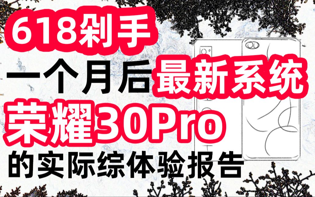 【K】618剁手 快两个月的荣耀30Pro实际体验报告（真普通用户）准确来讲一个半月了_哔哩哔哩_bilibili