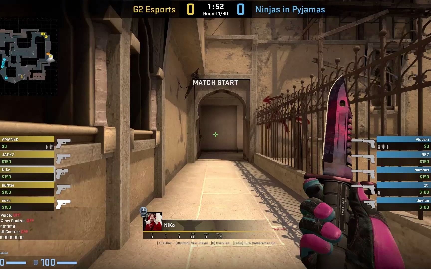 【CSGO】POV G2 NiKo (28/17) vs NiP (de_mirage)_哔哩哔哩_bilibili