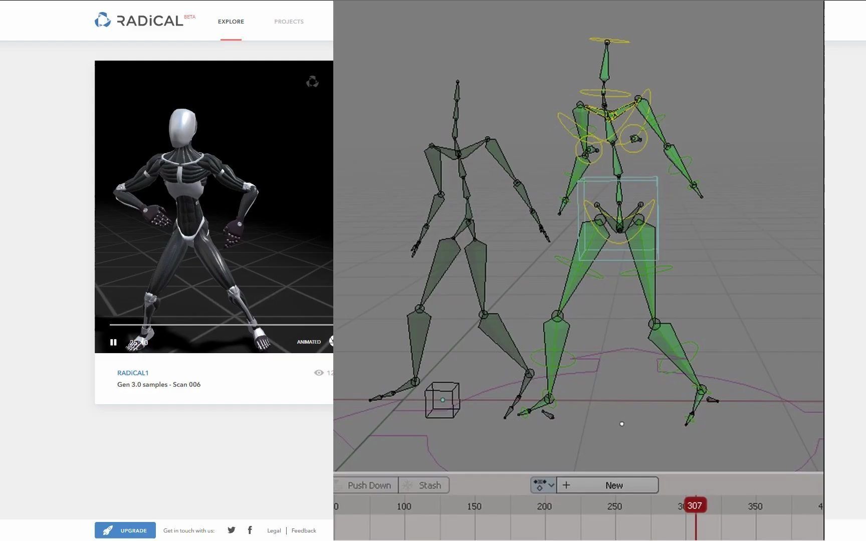 使用Radical AI Mocap从视频获取动作捕捉数据导入到Blender教程_哔哩哔哩_bilibili