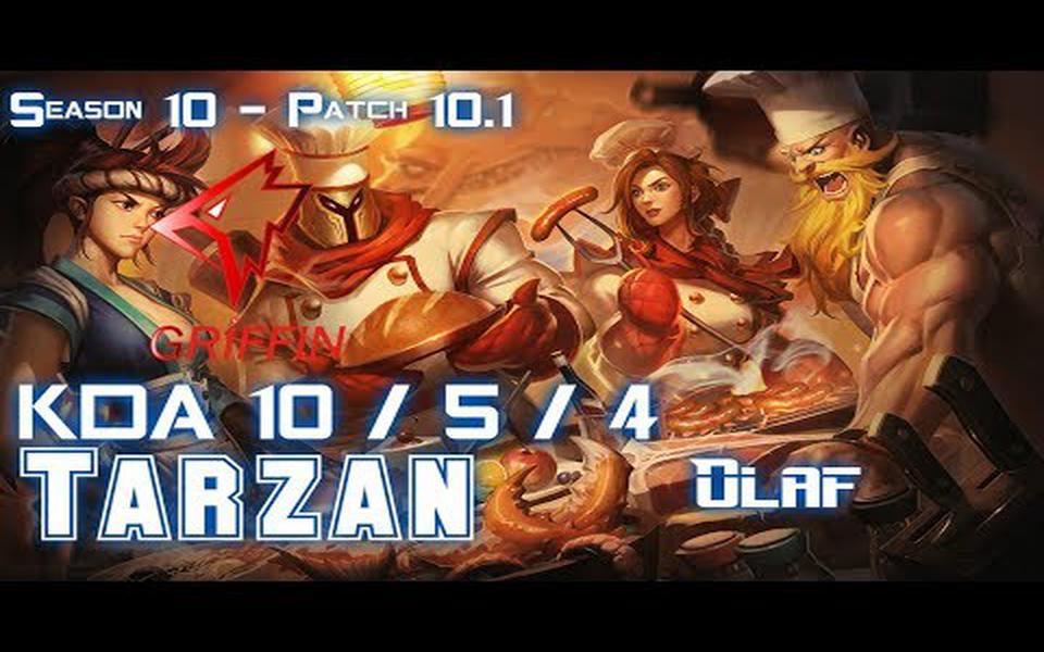 [LOL第一视角]GRF Tarzan OLAF vs EKKO Jungle - Patch 10.1 KR Ranked_哔哩哔哩_bilibili