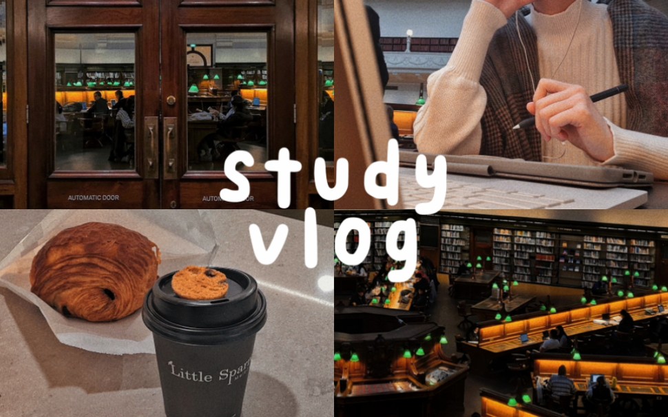 study vlog | 跟我来墨尔本图书馆学习一天吧 | 读研日常 | 雨天，咖啡，和秋天的回忆 | 高效学习 | 氛围感图书馆 | 墨尔本vlog | 澳洲-itsmatea ...