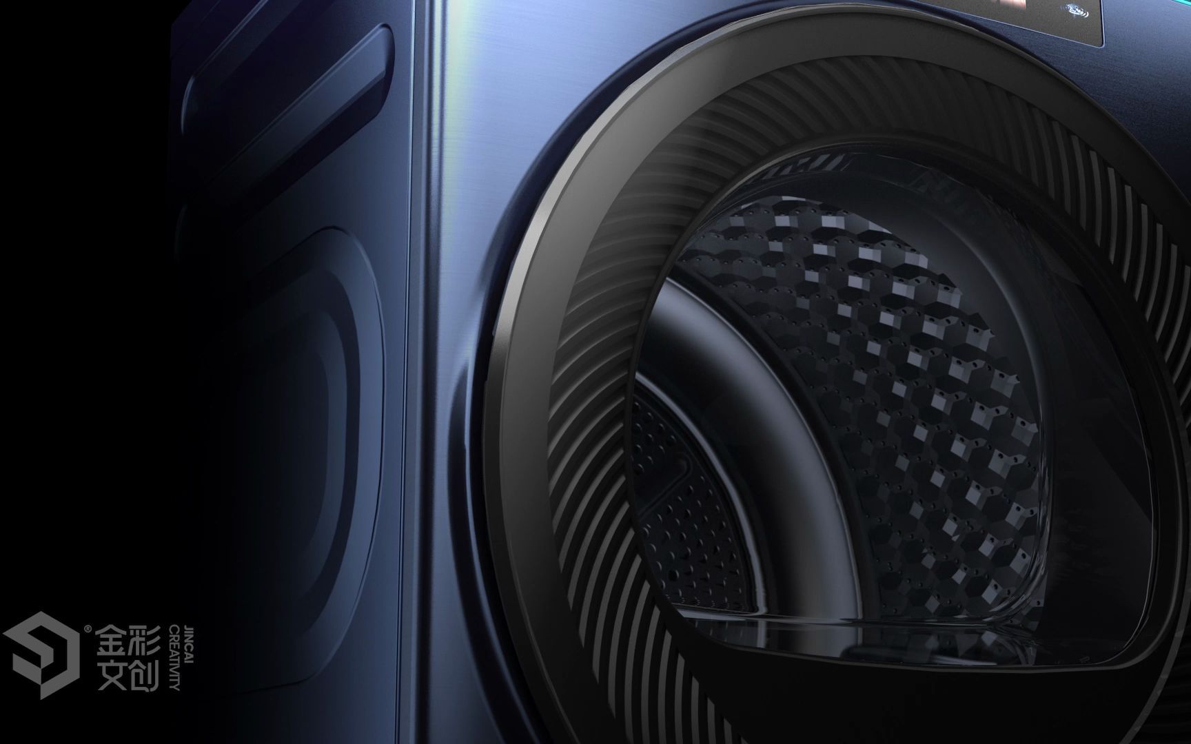 【C4D动态】colmo洗烘套装三维广告设计_哔哩哔哩_bilibili