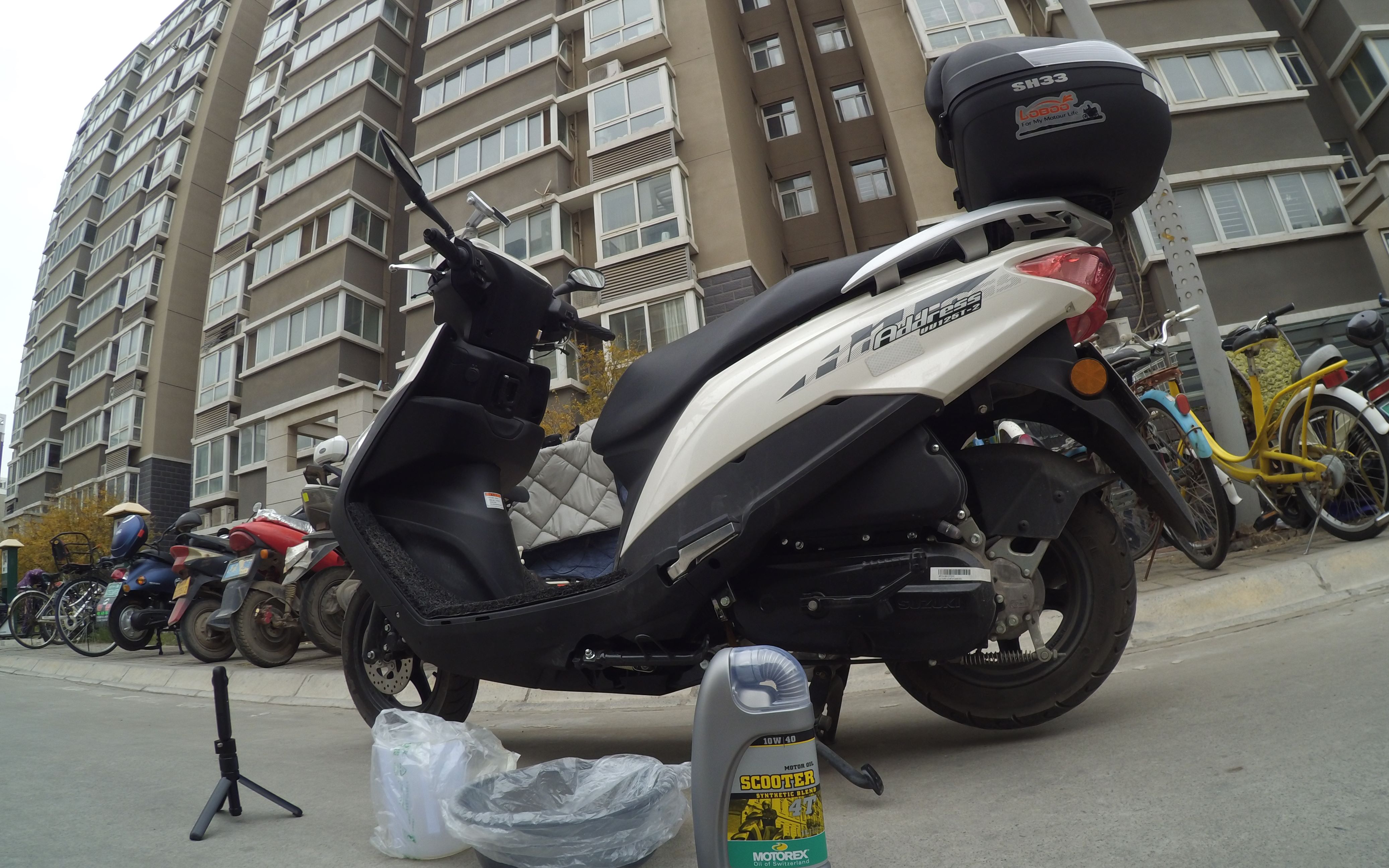 SUZUKI铃木UU125换机油。_哔哩哔哩_bilibili