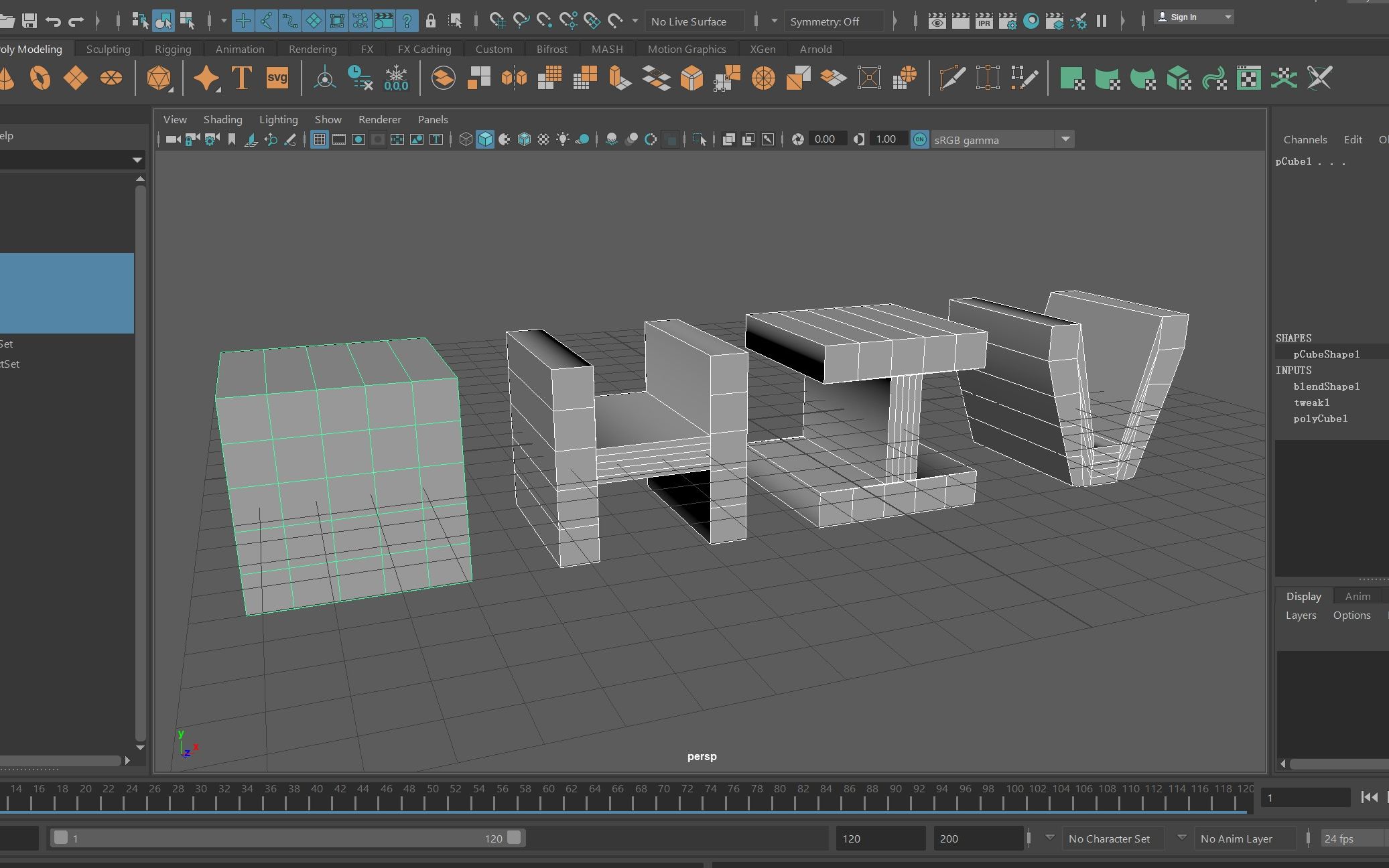 Maya基础教程：如何使用融合变形器(Blend Shape)？_哔哩哔哩_bilibili