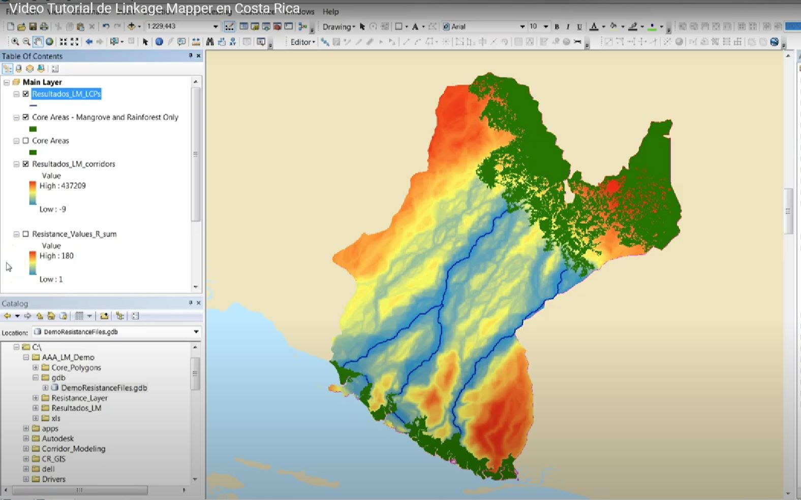 Linkage Mapper实例教程1_哔哩哔哩_bilibili