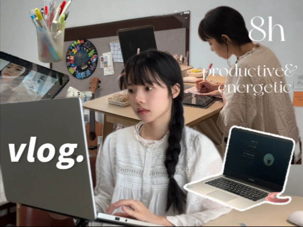 study vlog＊8h满杯鸡血学习实录！ 一天狂写3篇作文 | 健身房练背日 | 复盘中慢成长-小盐吧啦-小盐吧啦-哔哩哔哩视频