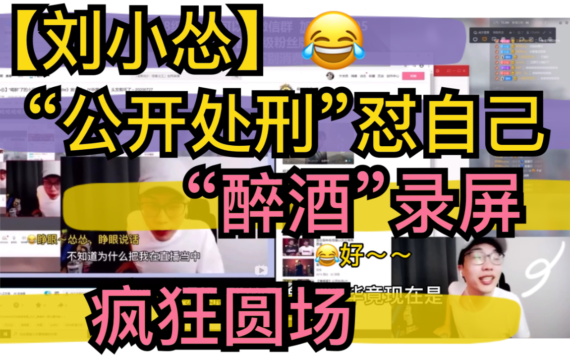 【刘小怂】“公开处刑”看自己喝醉视频,疯狂圆场,自己怼自己20200728 哔哩哔哩 Bilibili