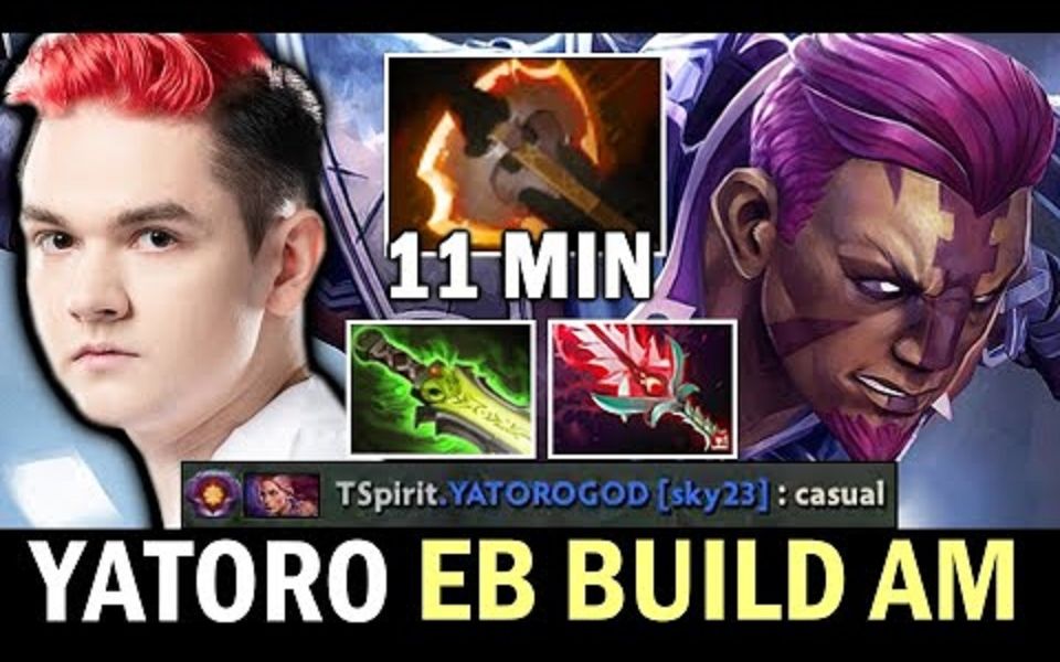 [Dota2] 简简单单11分钟狂战！Yatoro 虚灵刀+血棘敌法师！！_哔哩哔哩_bilibili