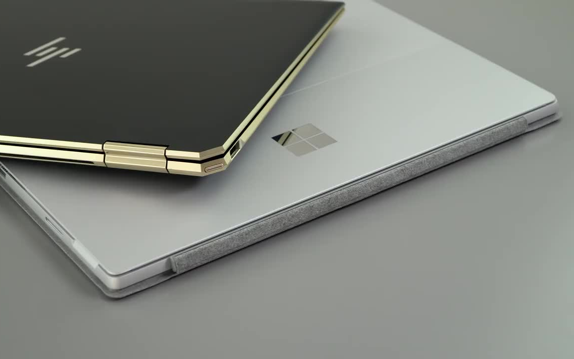 微软 Surface Pro 6 对比 惠普HP Spectre x360 13" Gem Cut (late 2018)_哔哩哔哩_bilibili