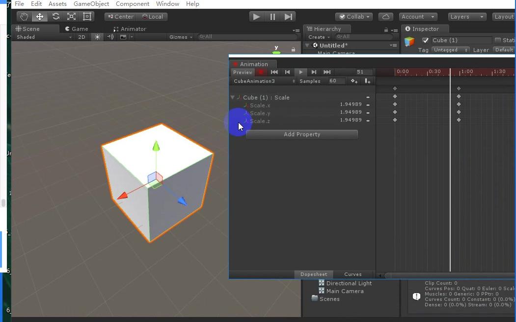 【教程】unity3d 动画的制作与编辑 哔哩哔哩 Bilibili