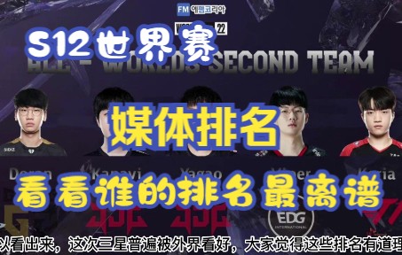 S12众多媒体排名，大家看看谁的排名最离谱_哔哩哔哩_bilibili