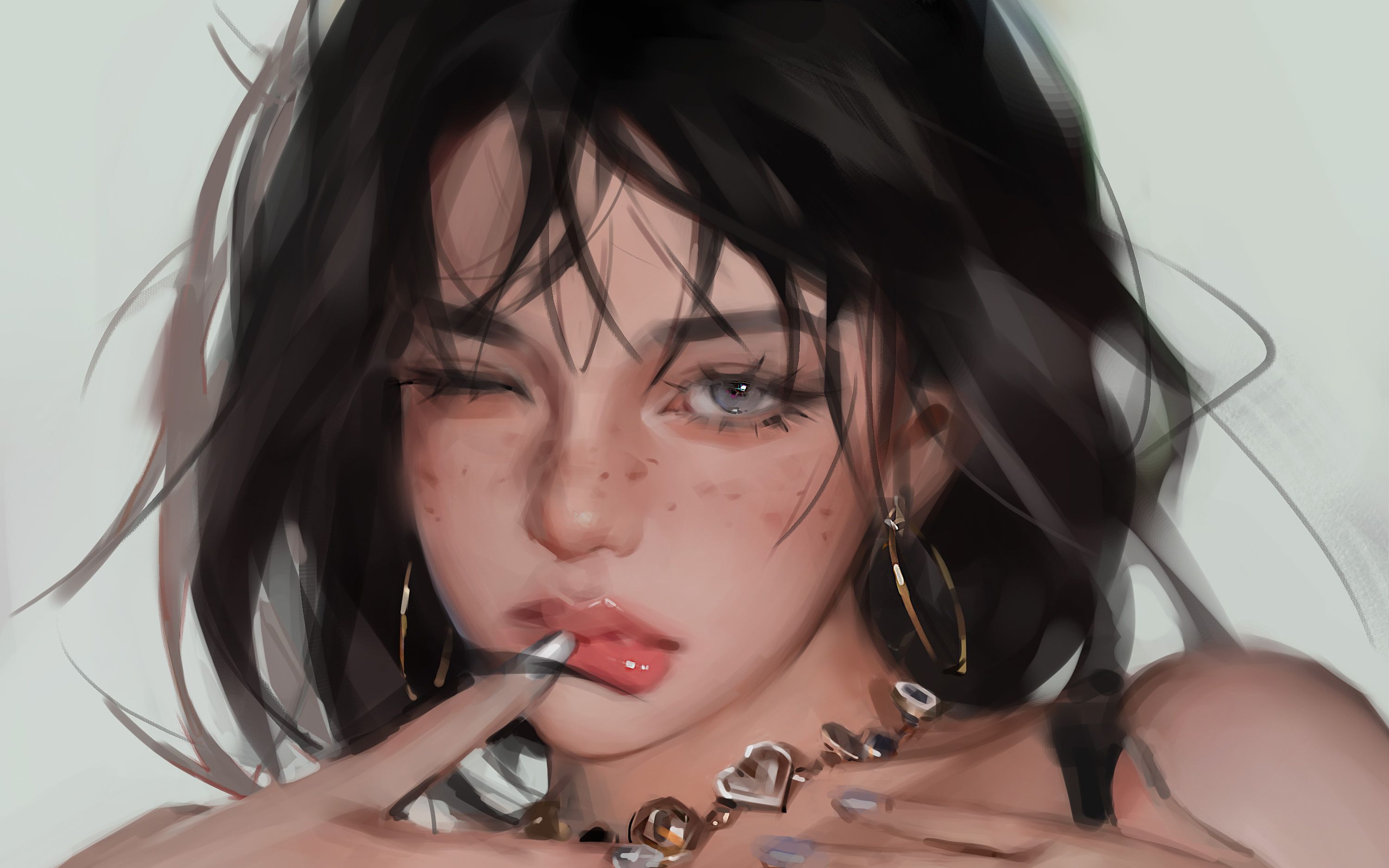 今天画黑妹~--TEAMOO---TEAMOO--哔哩哔哩视频