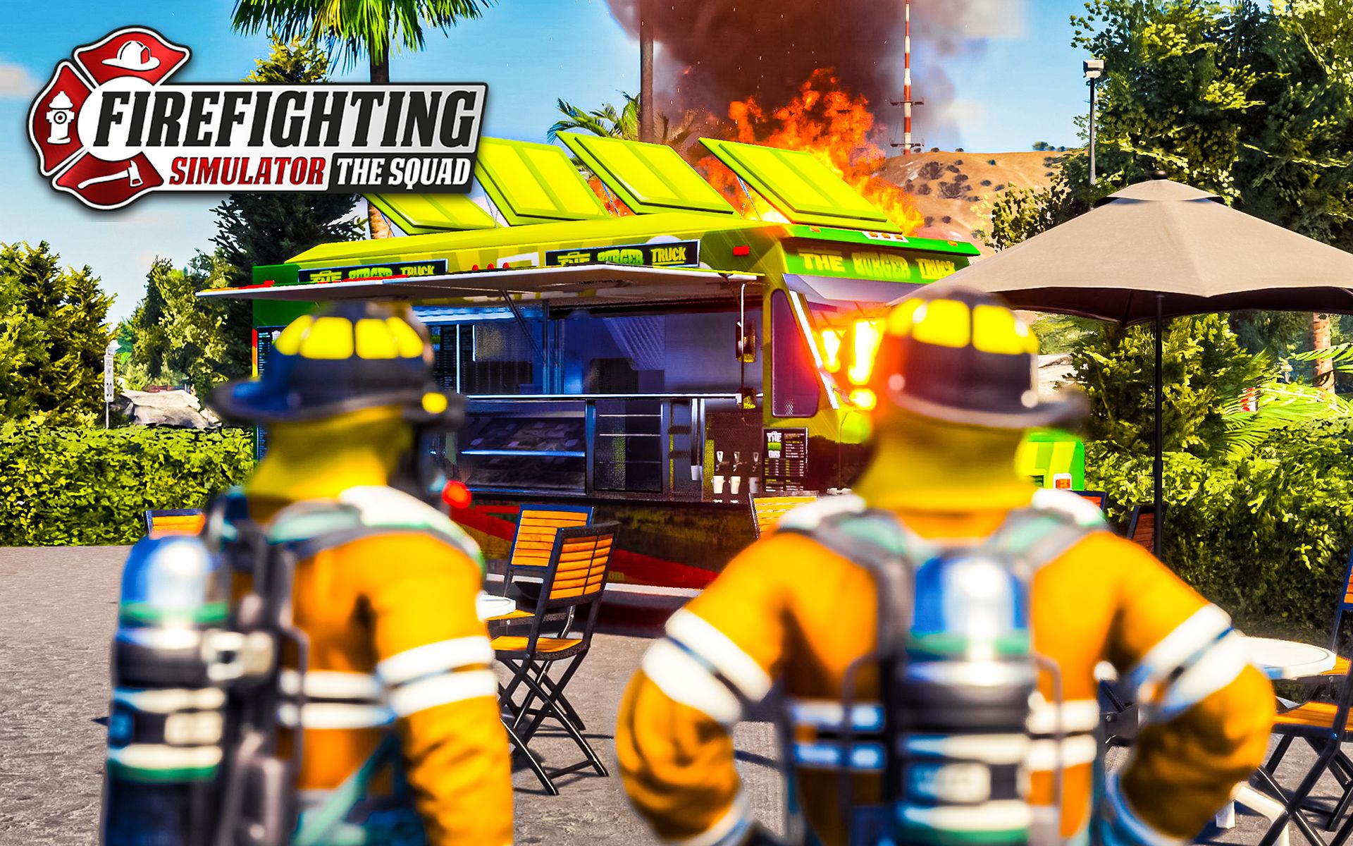 模拟消防英豪 #11：《消防员光顾小吃车》 | Firefighting Simulator - The Squad | 4K60-Gann_TV-消防模拟 | 模拟消防英豪-哔哩哔哩视频
