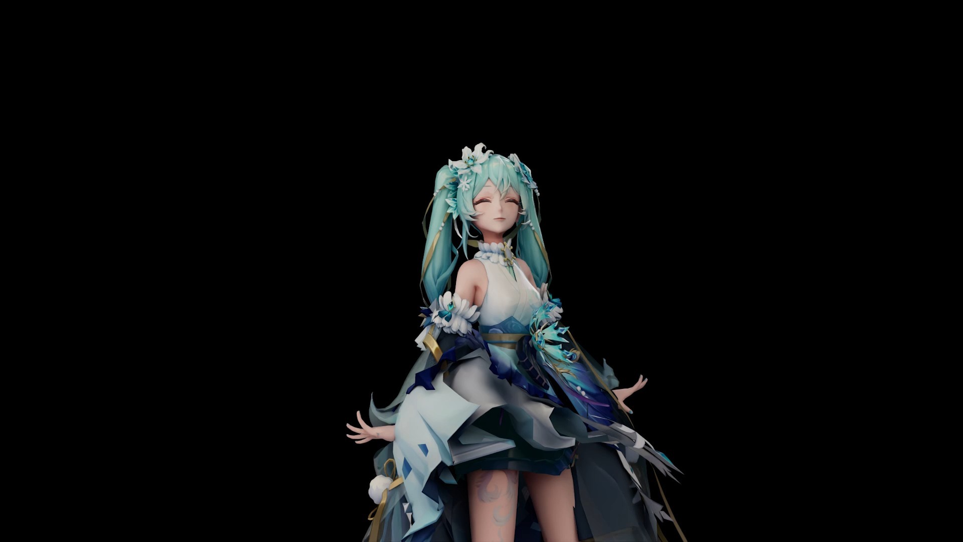 【MMD/C4D】ウミユリ海底譚-阴阳师初音未来-无形边际-无形边际-哔哩哔哩视频